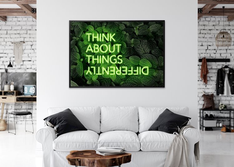 Think about things differently posters & prints by Benjamin - Printler