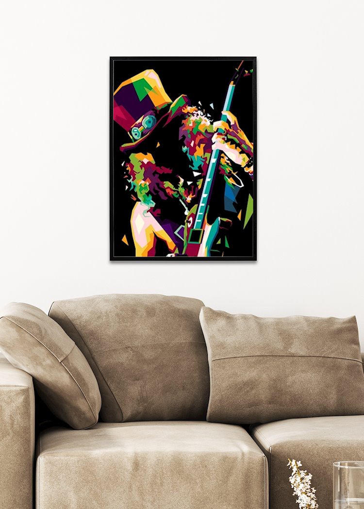 SLASH IN WPAP ART posters & prints by Cat Pop Art - Printler