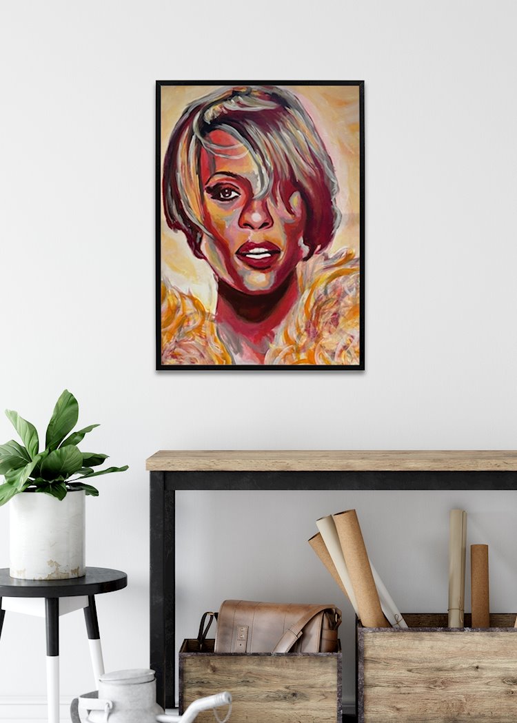 Whitney Houston Poster von Reingard Platzer | Printler