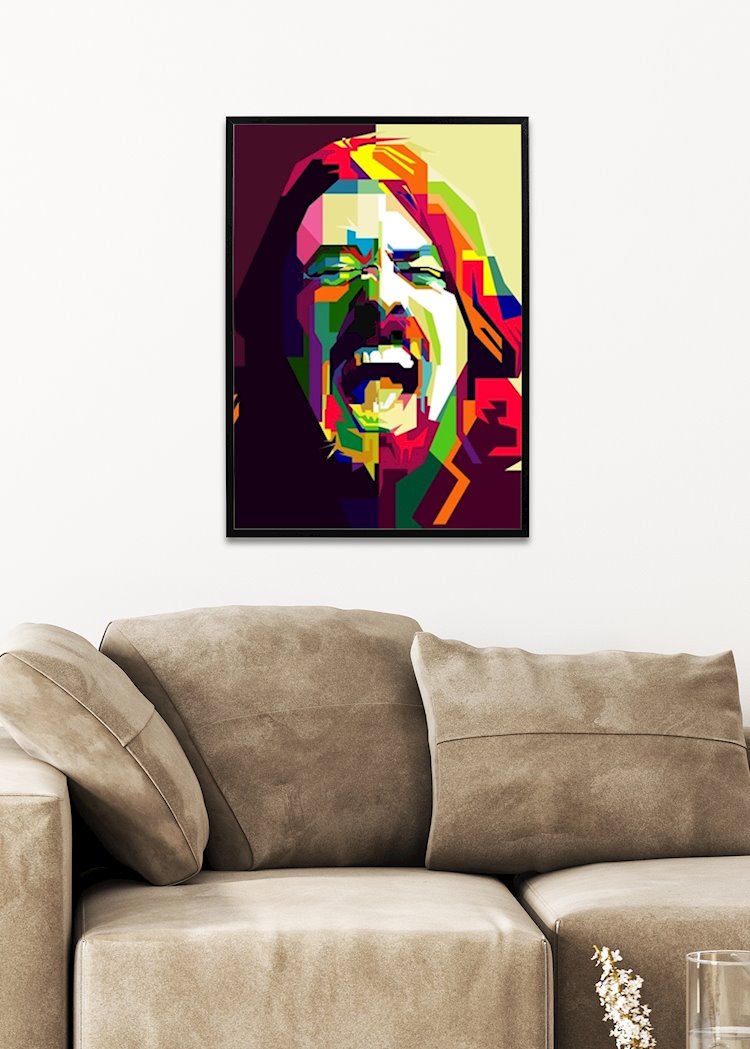 Dave Grohl Grunge Music posters & prints by Artkreator - Printler