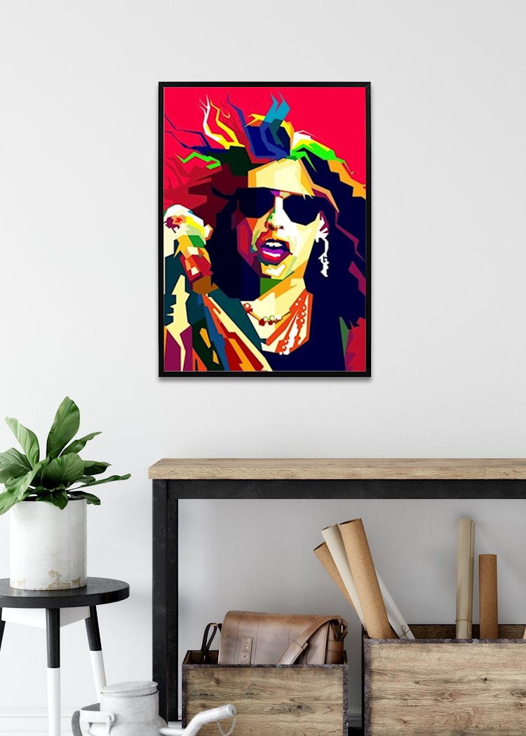 Steven Tyler Rock Star Pop Art posters & prints by Pop Art Store - Printler
