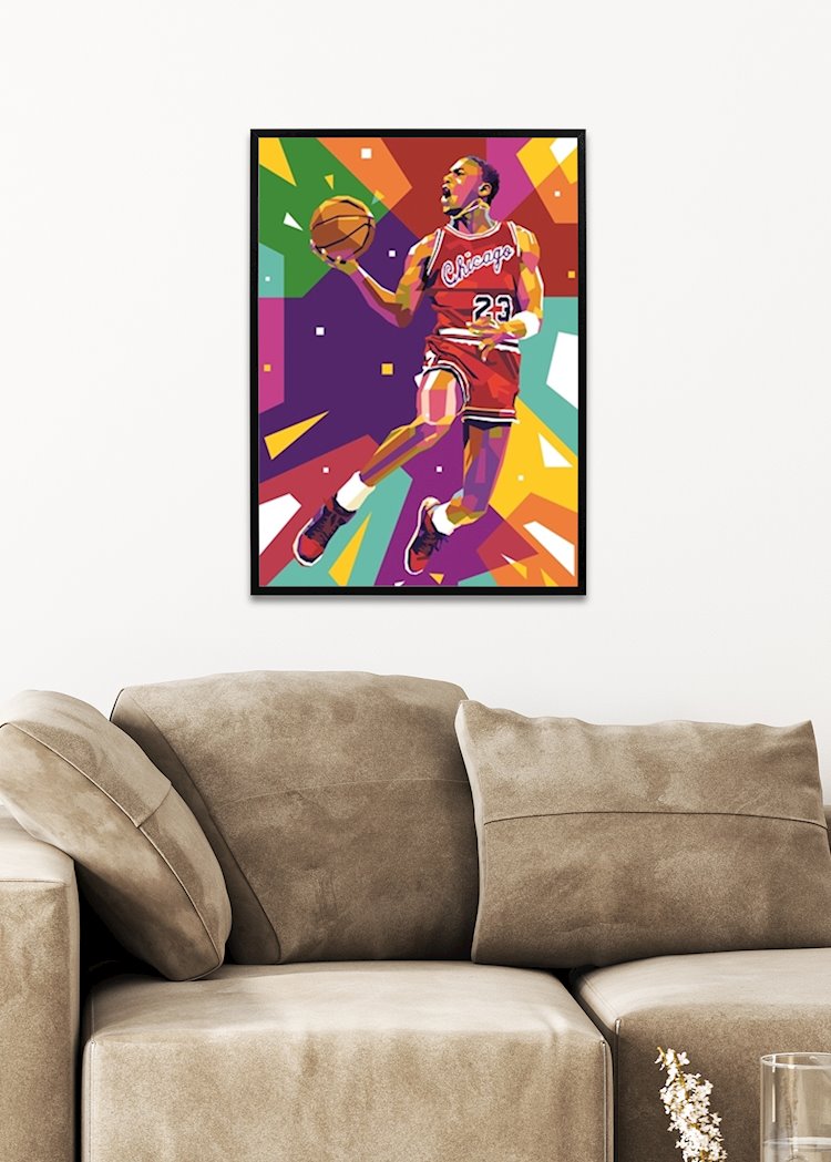 Michael Jordan 23 Pop Art posters & prints by Adam Khabibi - Printler