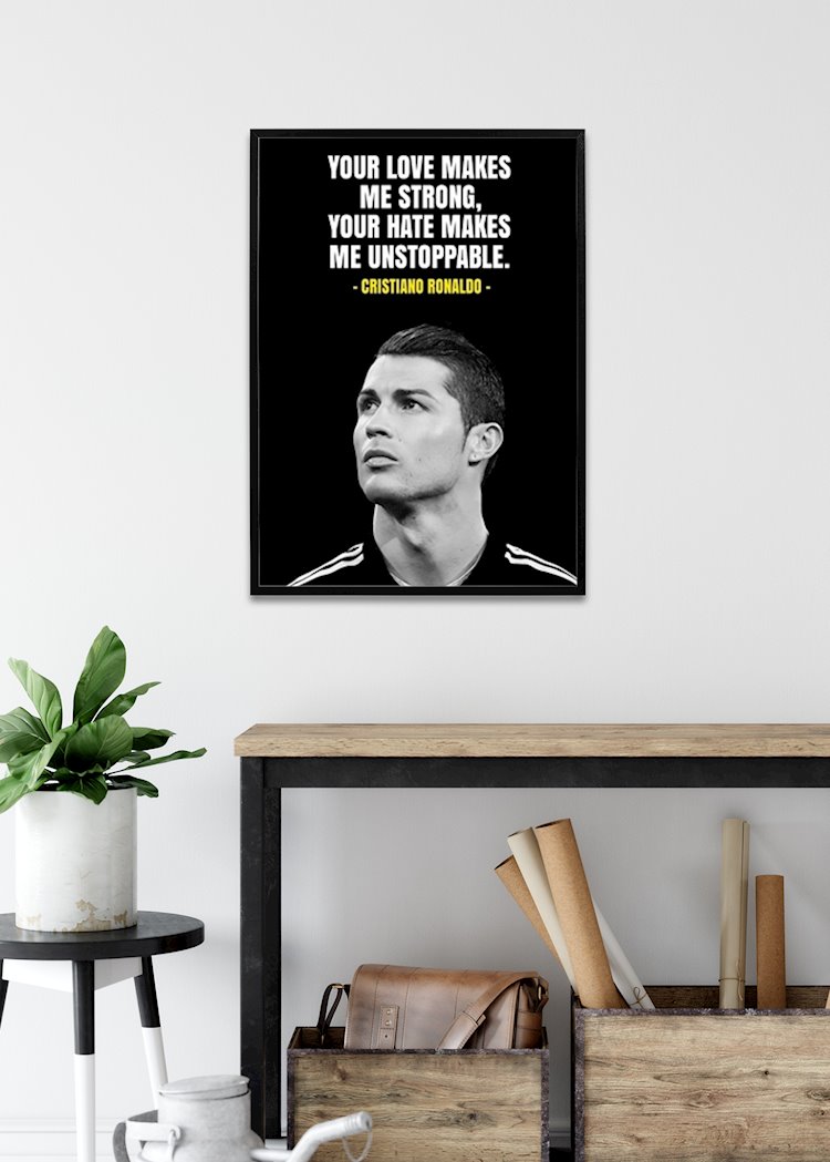 Motivational Quotes by CR7 posters & prints by Herry Gunawan - Printler