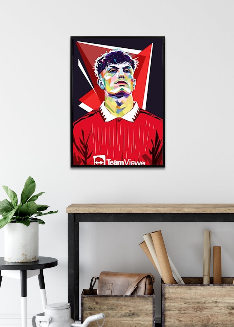 Garnacho pop art posters & prints by LOWO IJO - Printler