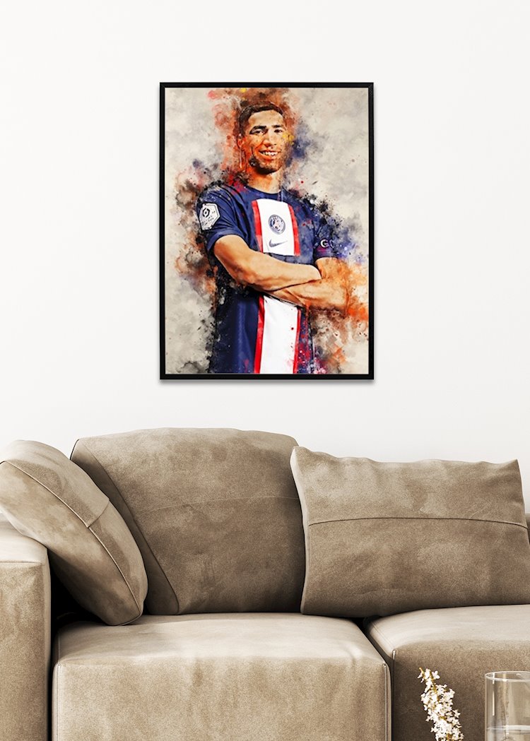 Achraf Hakimi posters & prints by Tian Arina - Printler