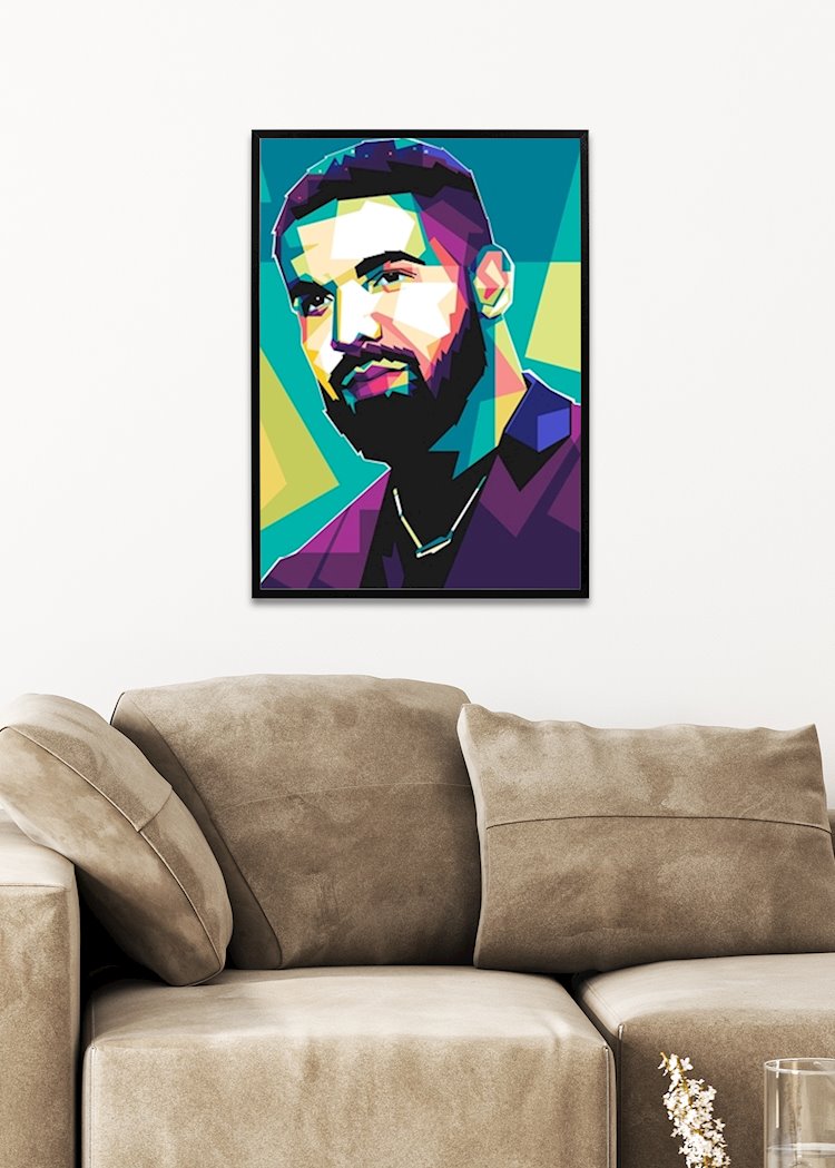 Drake pop art style posters & art prints door Asran vektor - Printler