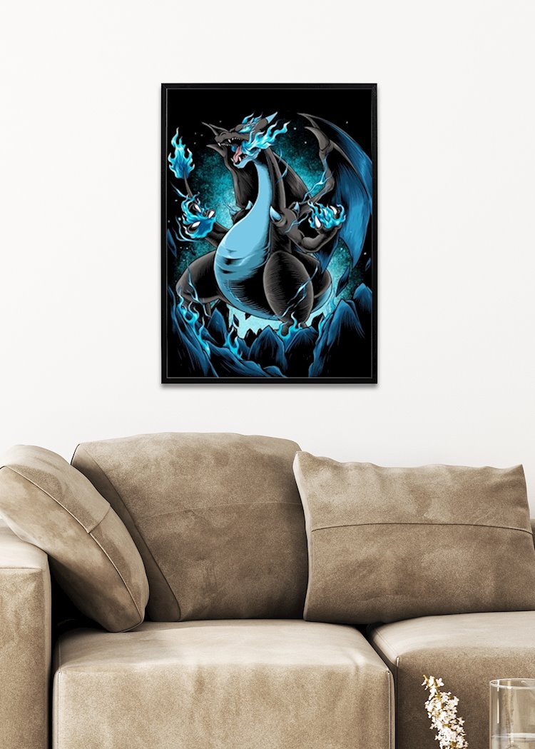 Mega Charizard X posters & prints by Bulukumis - Printler
