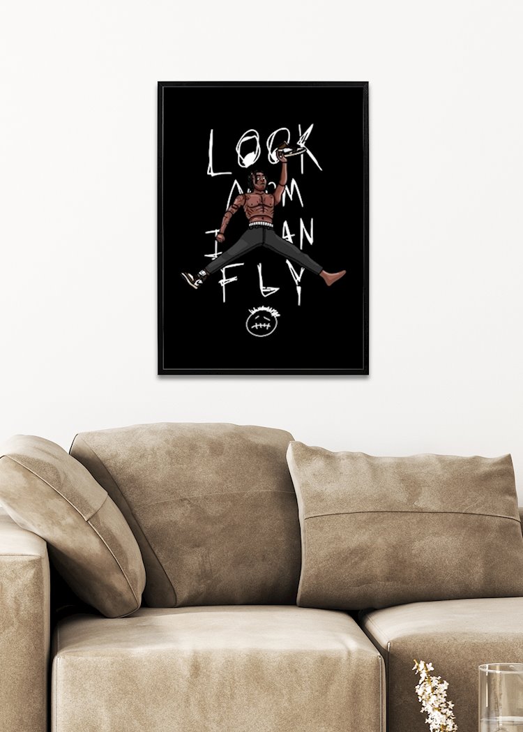 travis scoot fly posters & prints by Rapinggods - Printler