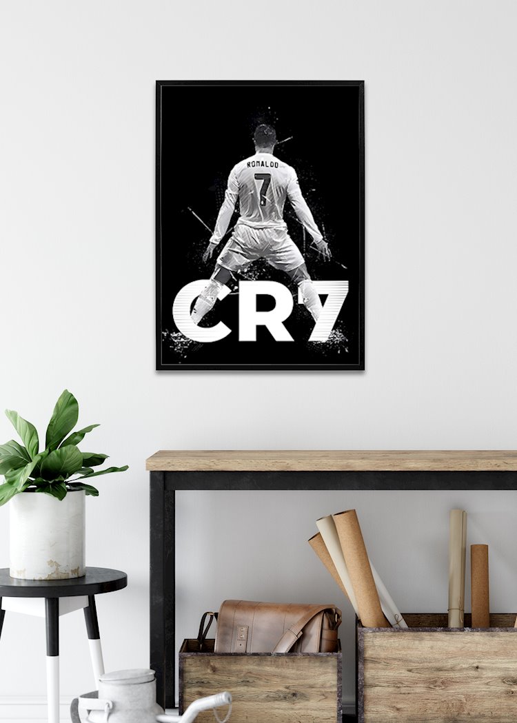 Ronaldo CR7 Football Poster posters & prints by KunStudio - Printler