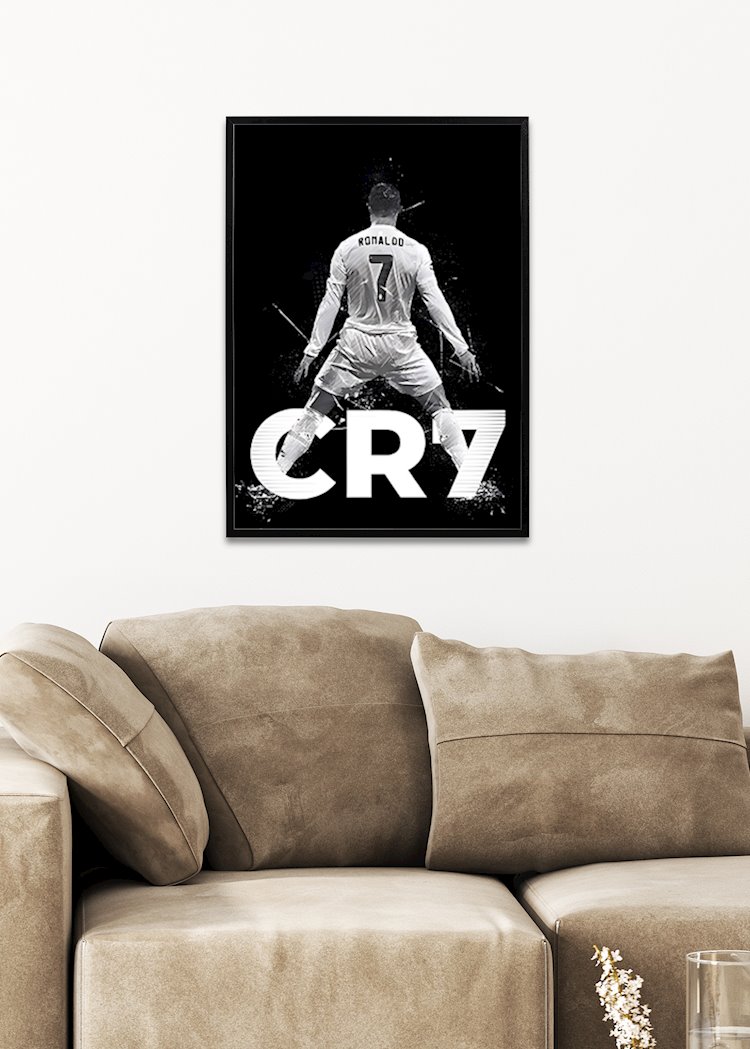 Ronaldo CR7 Football Poster posters & prints by KunStudio - Printler
