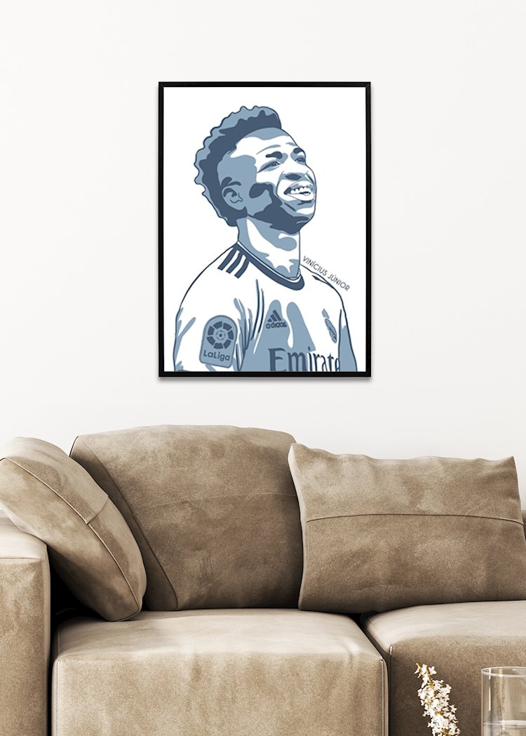 Vinicius Junior affiches et impressions par dustynab - Printler