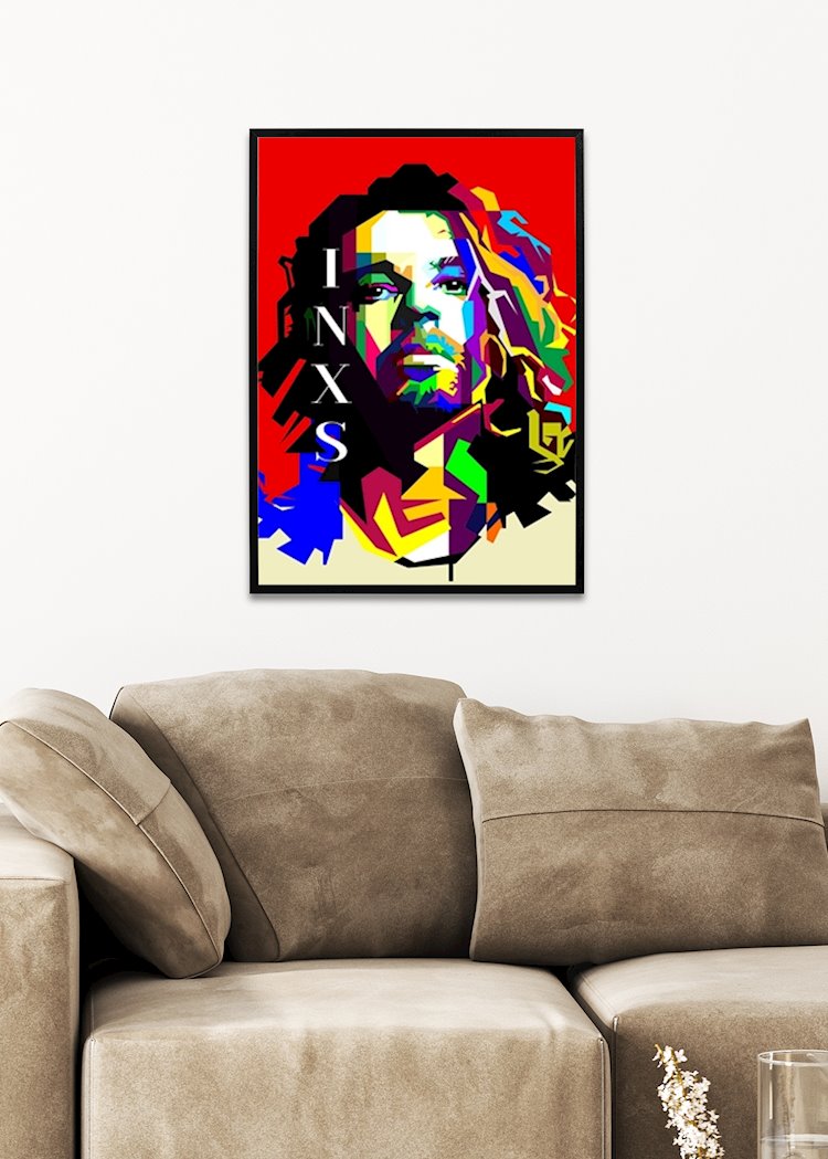 Michael Hutchence Rock Singer posters & prints by WPAP Pop Art Portrait ...
