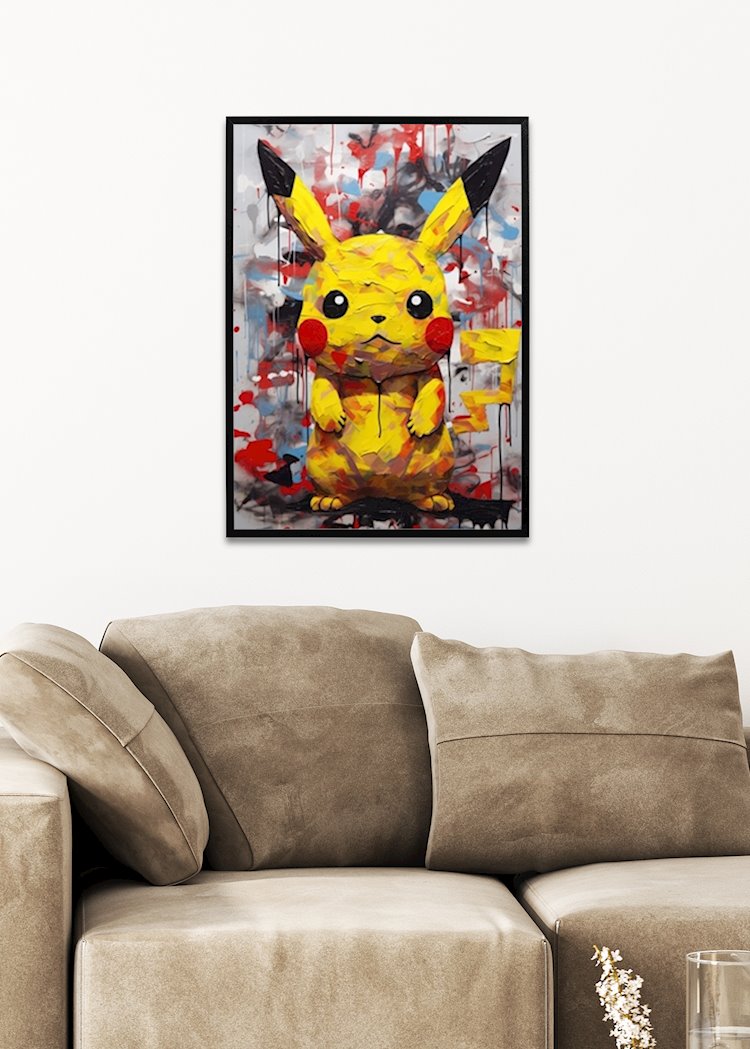 Pop art Pikachu - Pokémon posters & prints by Fredrik Vindelälv - Printler
