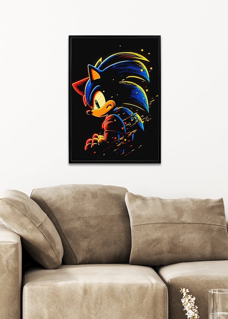 Abstract Sonic posters & art prints door Kyle Style - Printler