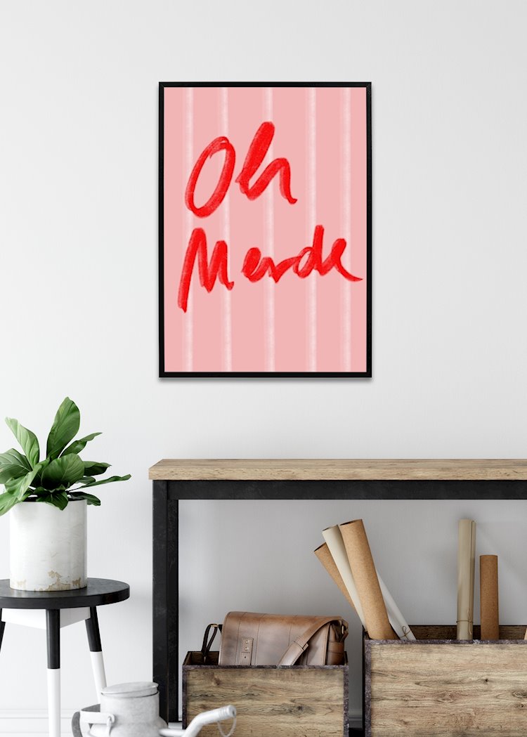 Oh merde ! Poster von Ute Arnold | Printler