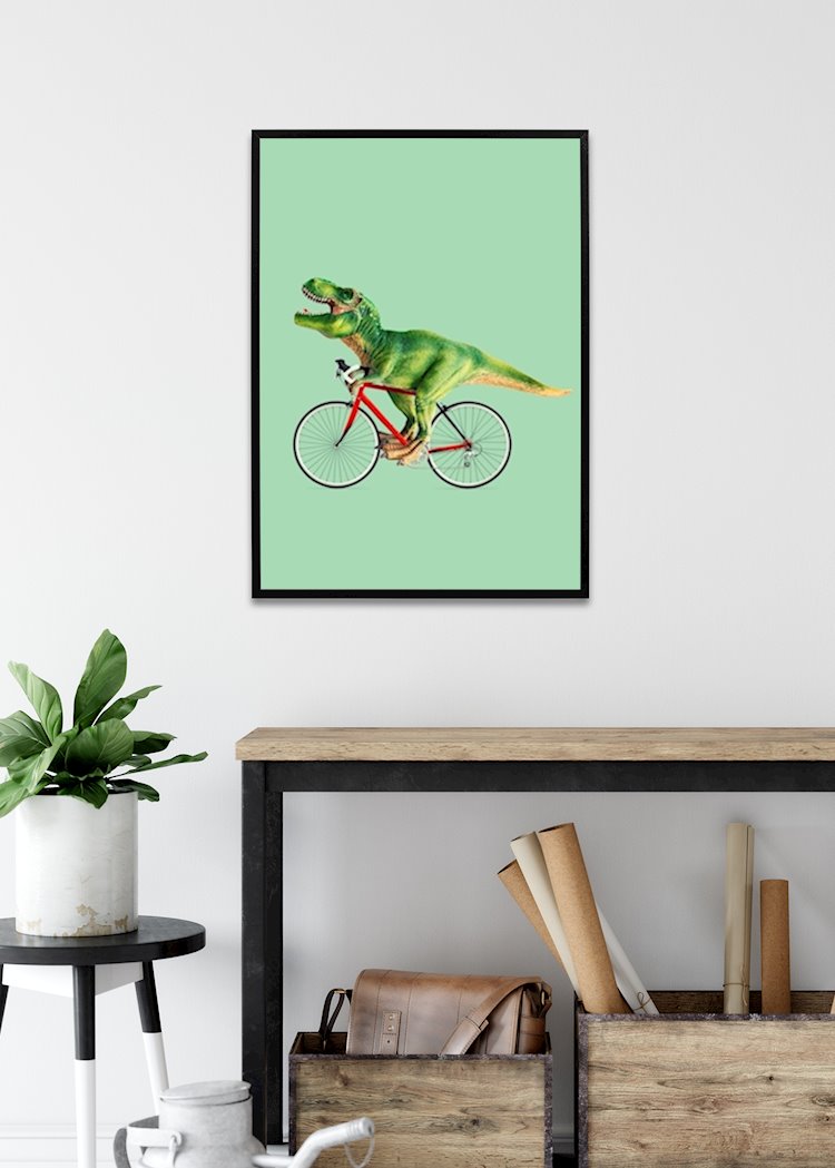 Dino Fahrrad Poster von Jonas Loose | Printler