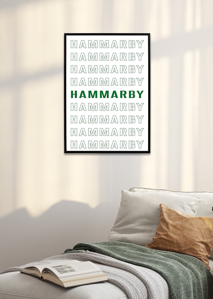 Hammarby poster av Kritsanee Wannawat - Printler
